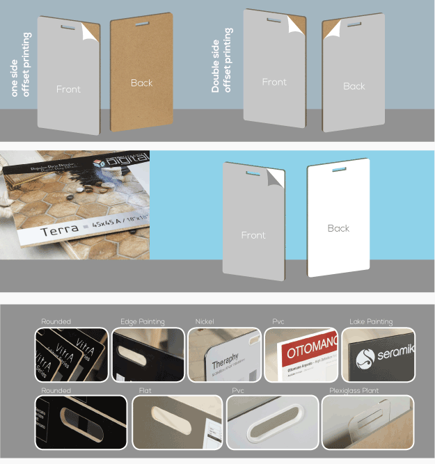 custom Tile Sample Boards for stone tiles samples