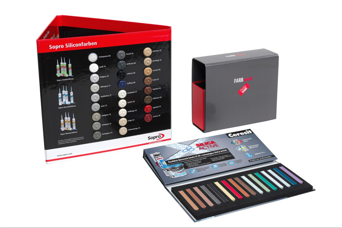 Design Custom Sample Books to display Grout samples